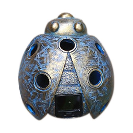Solar-powered Light-up Ladybug Ornaments, Creative Park Courtyard ...