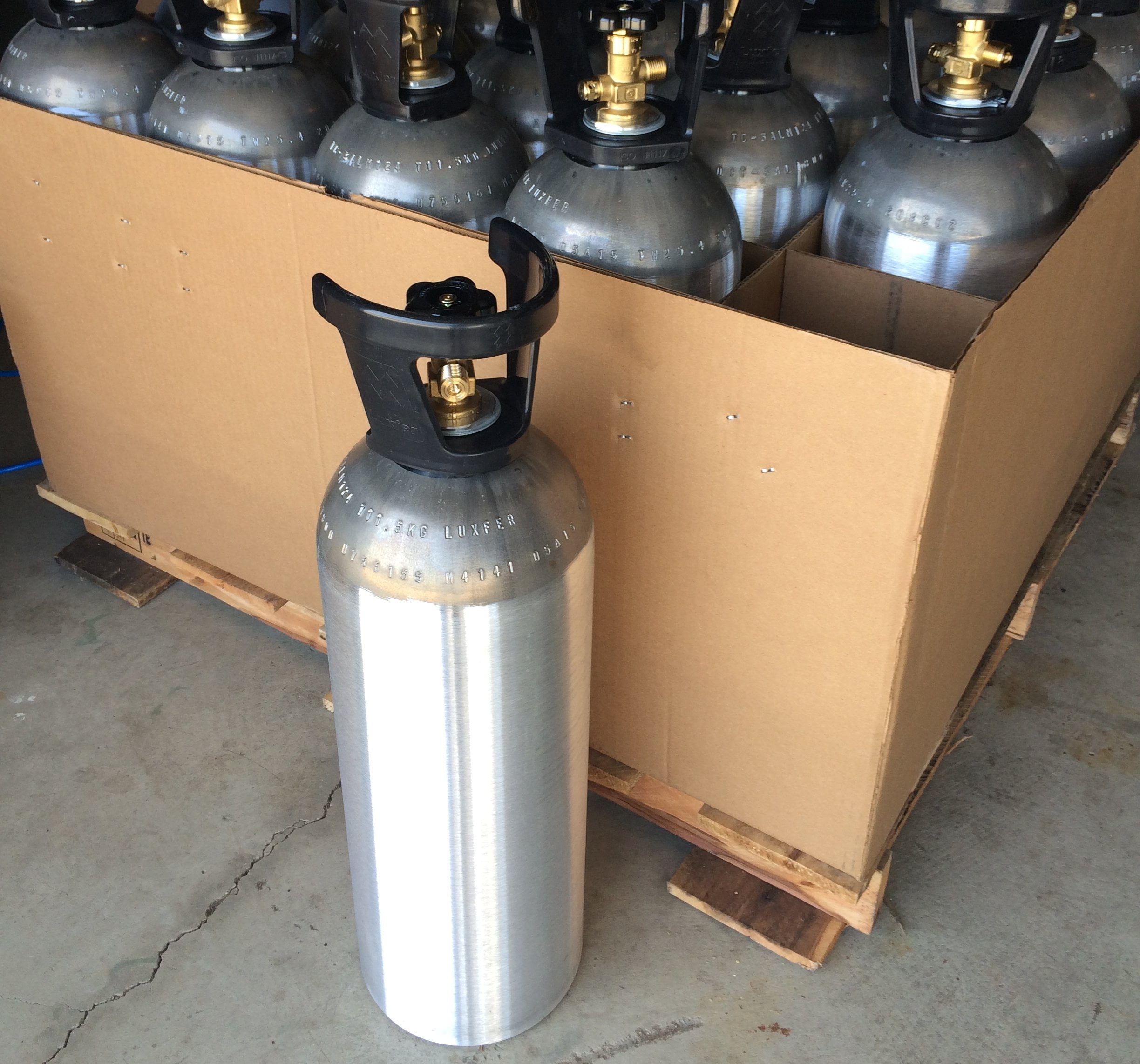 Co2 Cylinder Aluminum Co2 Tank Oxygen Cylinder With CGA 540 CGA870 ...