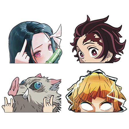 Anime Car Sticker for Kimetsu no Yaiba/Slayer Demon Vinyl Bumper ...