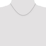 18 Karat White Gold 0.70mm Box Chain - Walmart.com