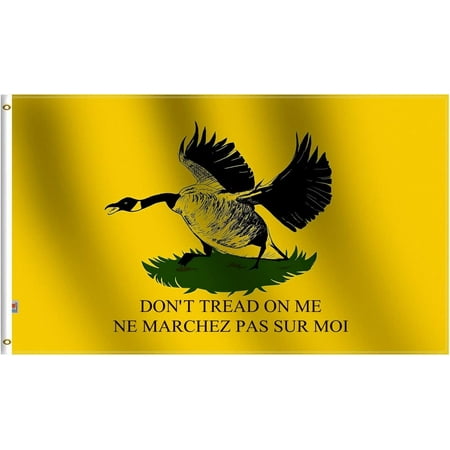 Canadian Goose Gadsden Flag 3 X 5 Ft Canvas Header and Double Stitched ...