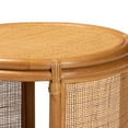 bali & pari Louis Modern Bohemian Natural Brown Rattan End Table ...