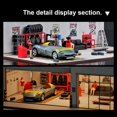Diorama 1/64 2-Story Diecast Car Garage Model LED Lighting Car Repair ...