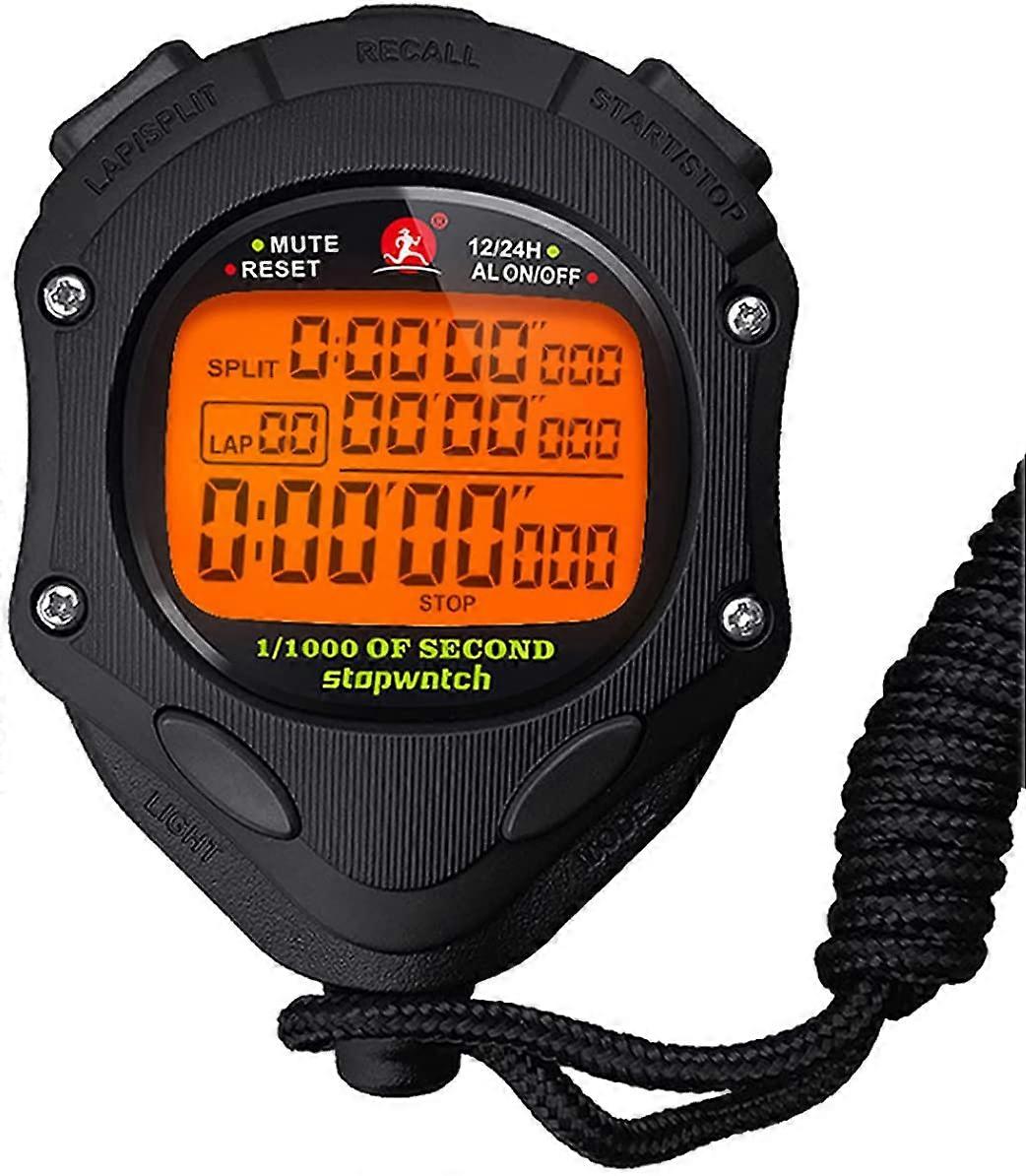 ZHAOCHENG Cronómetro digital con cronómetro retroiluminado que muestra ...