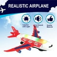 Kids Airplane Toy, Battery Operated Airplane Crawling Toys with LED ...