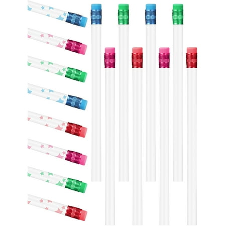 Color Stars Changing Mood Pencil with Eraser 30 Pieces White Change ...