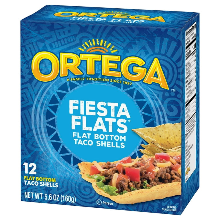 Square Bottom Taco Shells Ortega