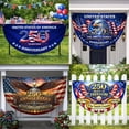 American 25th Anniversary Semicircle Fan Flag Banner Suitable For ...