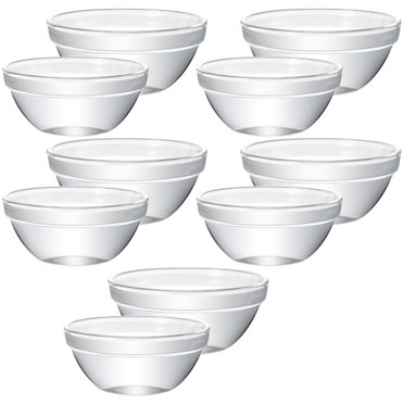 Big Party Throw Away Crown Display 128 oz Clear Plastic Bowls - BPA ...