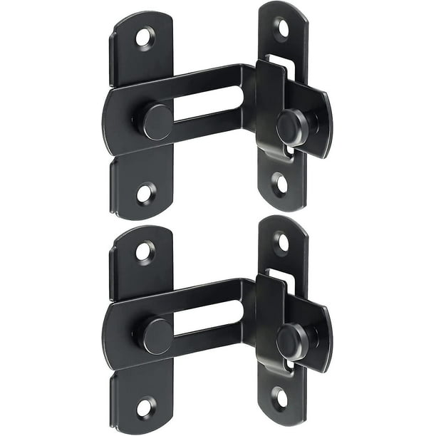 90 Degree Door Lock Slide Door Bolt Small Door Bolt Matte Black Finish ...