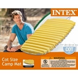 Intex Inflatable Camping Mat, 4in Thick Sleeping Pad for Outdoor ...