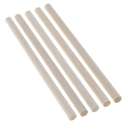 Balsa Unfinished Wood Round Sticks Dowel Model Rod For Kids Crafts 50 ...