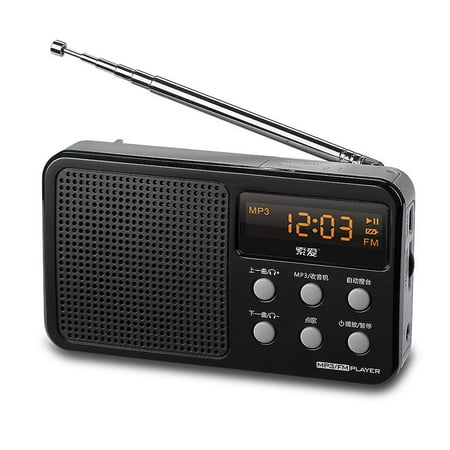 Portable Radio Retro Stereo Radio LCD Screen Shortwave Radio Classic ...