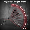 Adjustable Weight Bench 660LBS, Foldable Incline Decline Bench for Gym ...