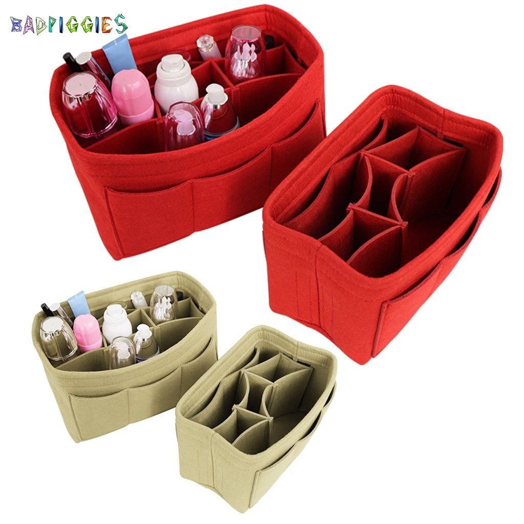 BadPiggies Felt Insert bag Multi-Pocket Bag in Bag for Felt Purse ...