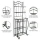 5-Tier Kitchen Rack Metal Kitchen Bakers Decoration Storage Shelf Black ...
