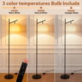 64" Floor Lamps for Living Room with Remote Control 3 Color Temperature ...
