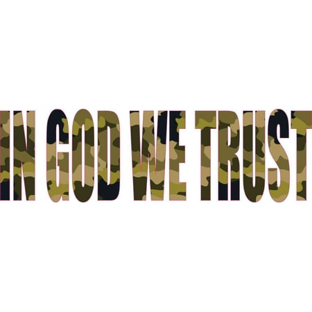 10in x 3in In God We Trust Bumper Sticker Car Vinyl Window Decal ...