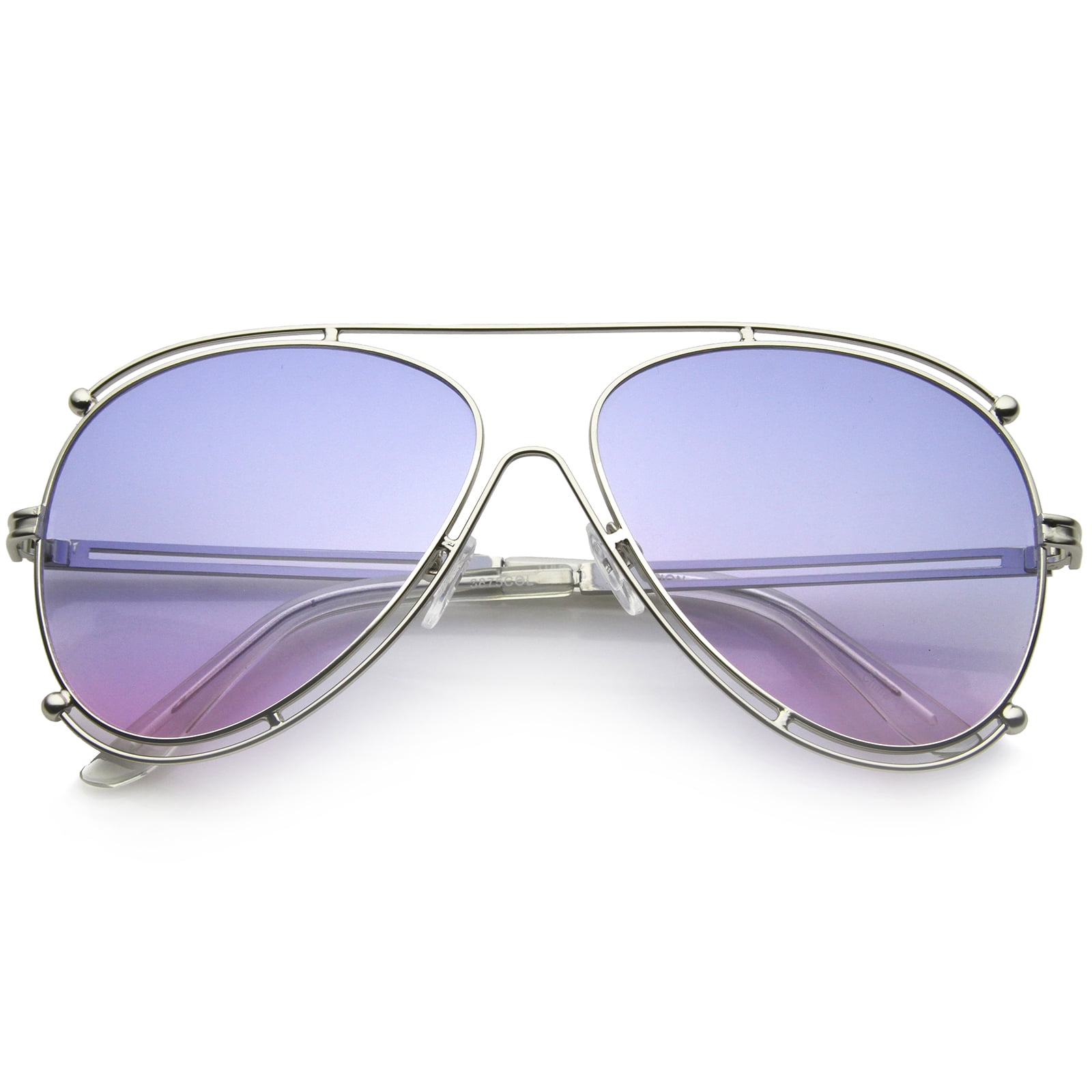 sunglassLA Unisex Modern Metal Border Frame Crossbar Colorful Gradient ...