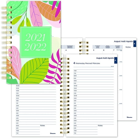 Blueline Academic Daily/Monthly Planner, August 2021 to July 2022, Twin ...