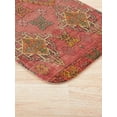 Boho Vintage Geometric Bath Mat, Moroccan Inspired Pattern Bathroom Rug ...
