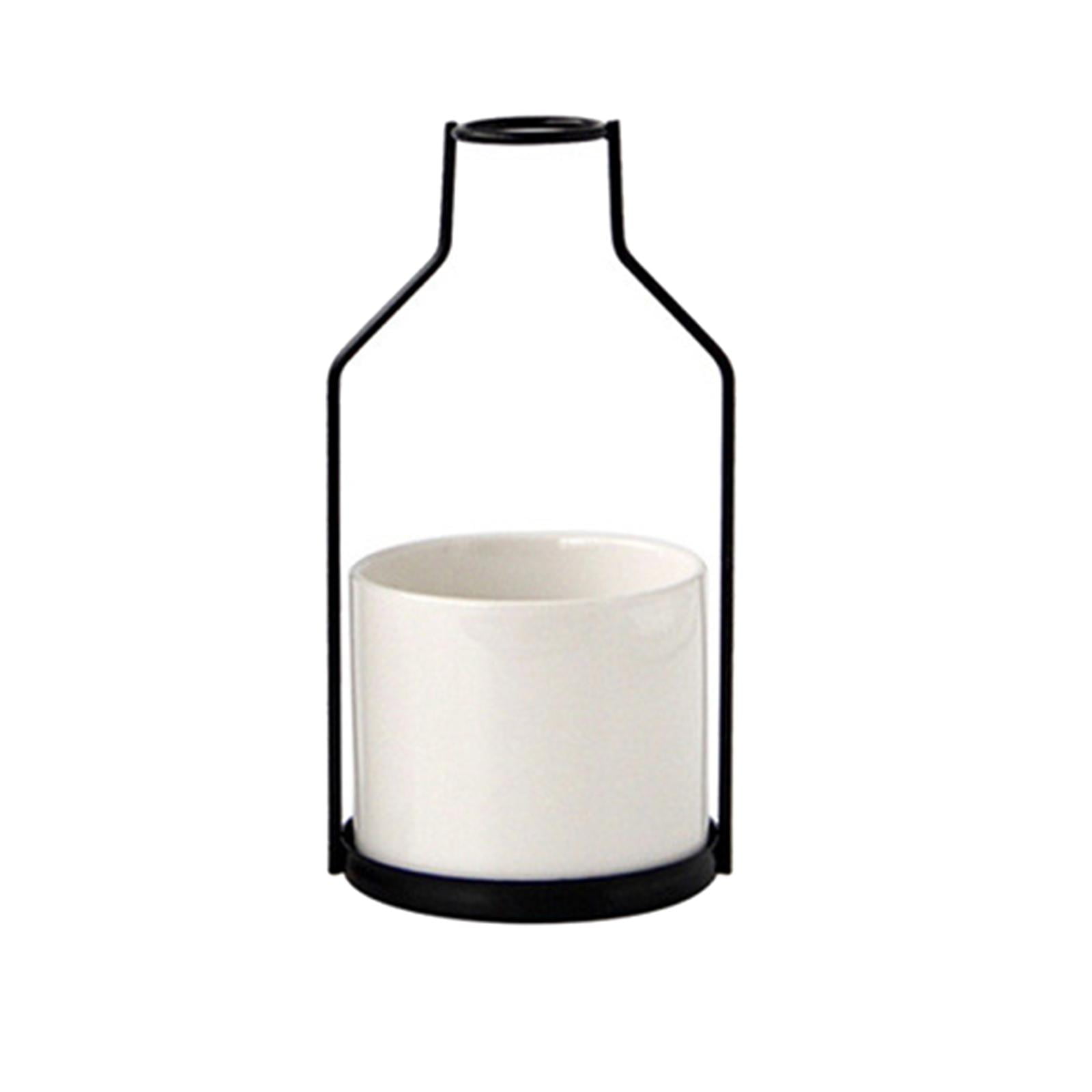 Modern Minimalist Tabletop Vase Metal Frame Floral Arrangement Stem ...