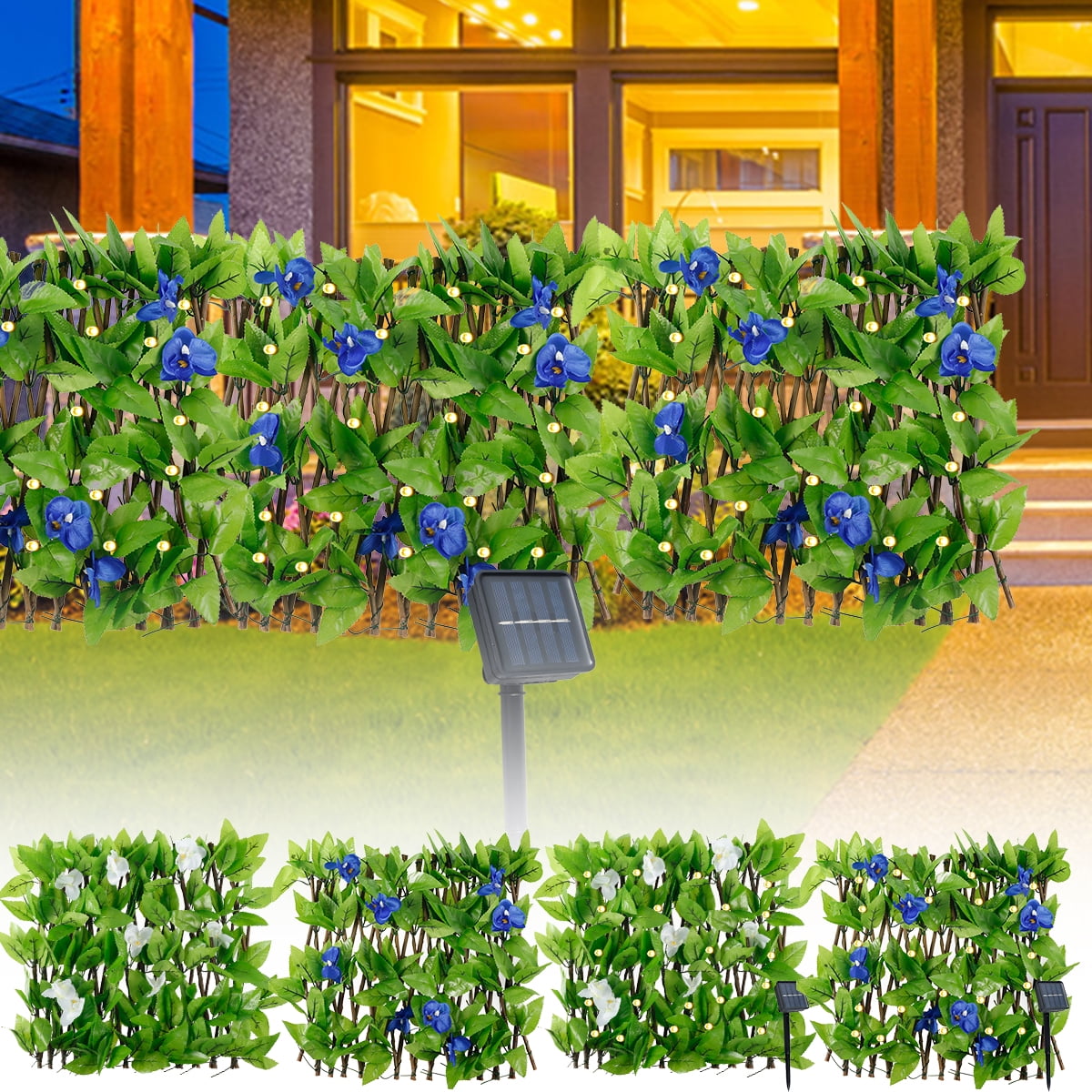 Eummy Privacy Screen, Artificial Leaves Fencing Panel with 8 Modes ...