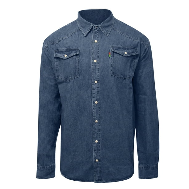 D555 Mens Western Style Denim Shirt - Walmart.ca