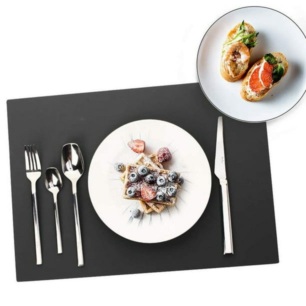Placemat Portable Foldable Nonslip Heats-insulated Solid Color ...