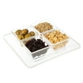 Classic Cuisine Food Set Serving Tray with 4 Dishes for Condiments and ...