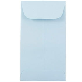 JAM #3 Coin Envelopes, 2.5x4.25, Baby Blue, 100/Pack - Walmart.com