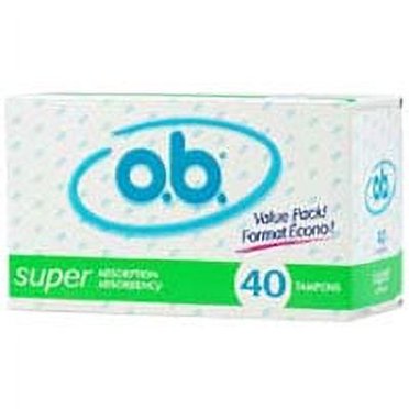 o.b. Tampons, Super Plus, 40ct - Walmart.com