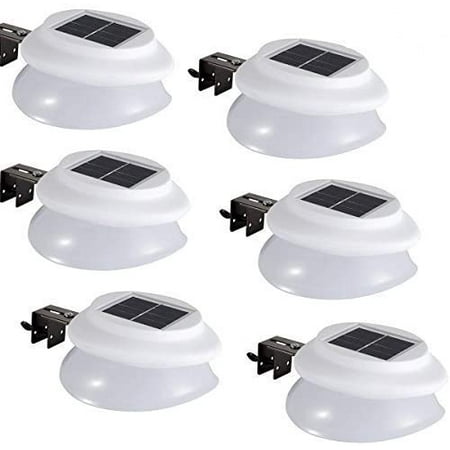 Solar Gutter Lights Outdoor,Super Bright Wall Mounted Solar Lights for ...