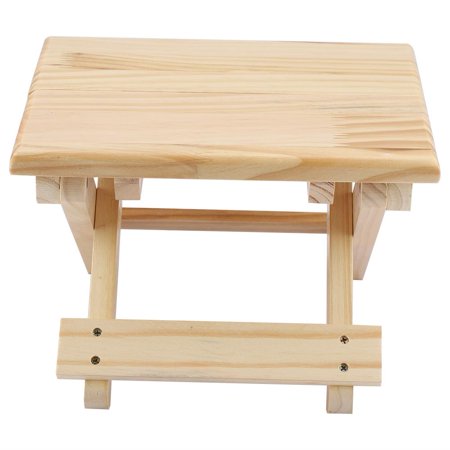 Fyydes Foldable Solid Wood Small Square Bench Rural Styles Bench ...