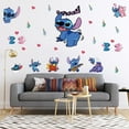 3D wall sticker Stitch Wall sticker Cartoon character Wall sticker ...