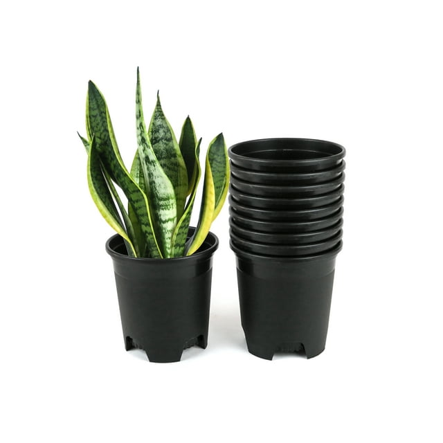 Cotta Planters 4.5 Inch Nursery Pots 30-Pack 0.35 Gallon Bulk Plastic ...