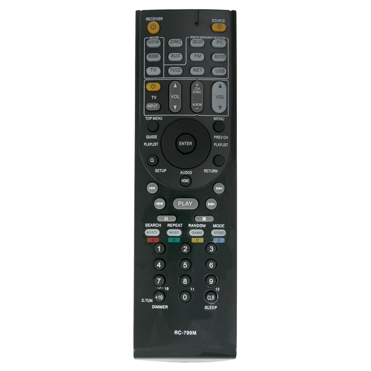 Onkyo Replacement Remote Control RC-799M for HTR558 HTR590 HTRC330 ...