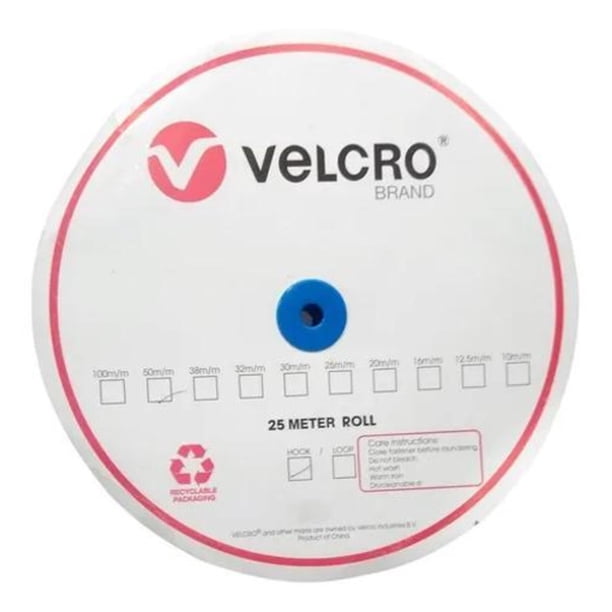 Velcro Negro Rollo De 25 Metros 1 Pulgada Ancho Velcro 1 Pulgada ...
