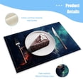 BaHomeck placemats Set of 4 Fantasy Art Of Wolf Howling In The Night ...