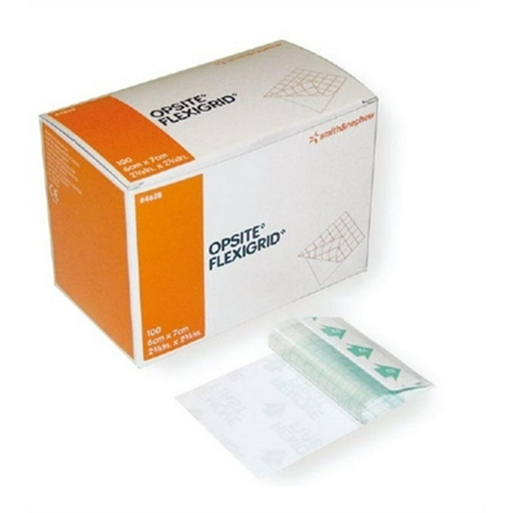 OpSite Flexigrid Dressing, Transparent Film Dressing, 2.375 X 2.75 Inch ...