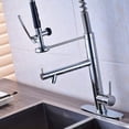 Kitchen Sink Faucet for Bar Farmhouse Commercial, Bright Chrome Spring ...