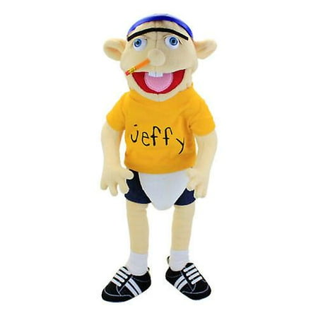58cm Jeffie Plush Toy Cosplay Jeffie Hat Hand Puppet Game Stuffed Doll ...