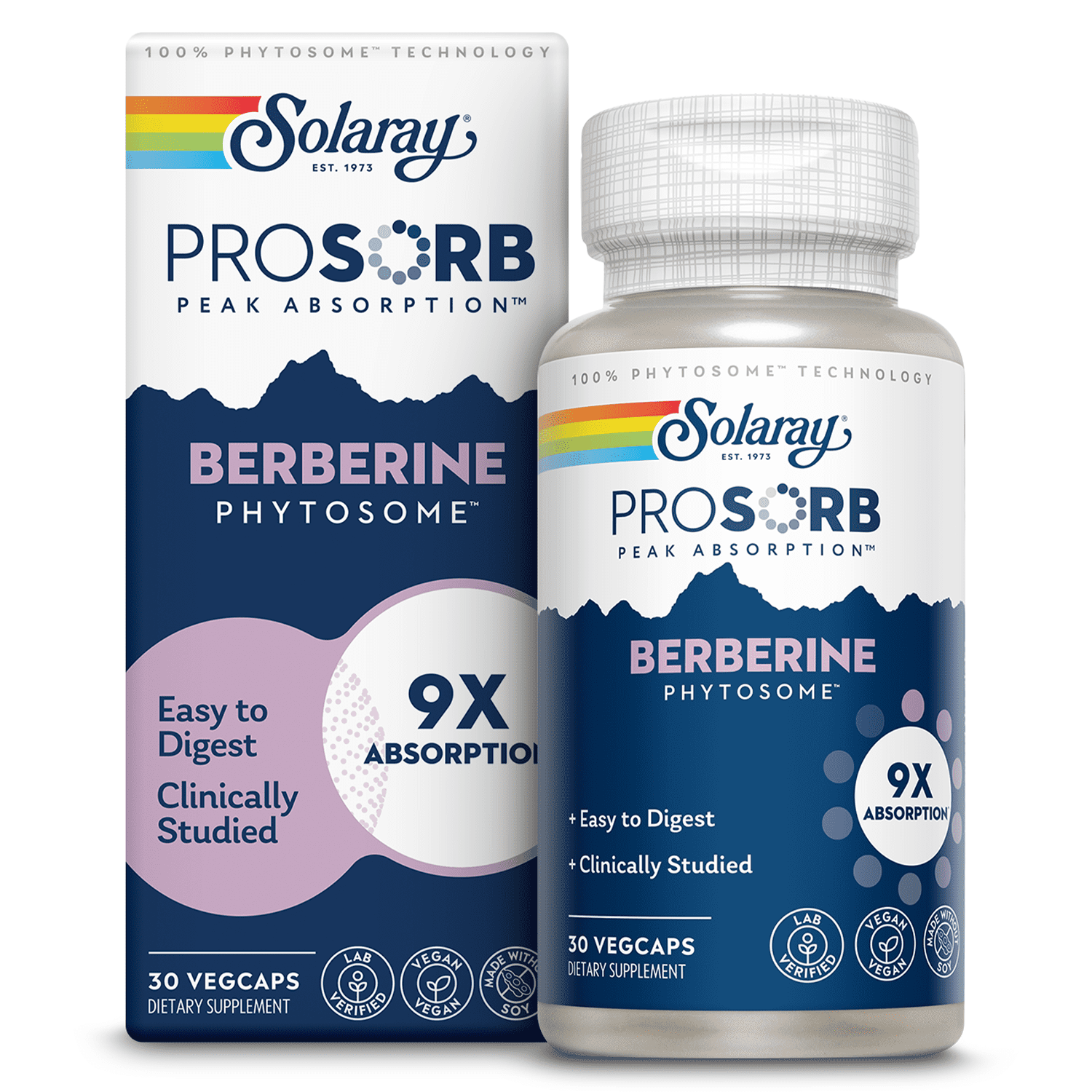 Solaray Berberine Phytosome - 9X Absorption and Easy-to-Digest ...