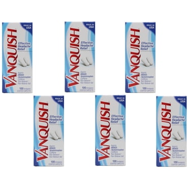 2 Pack - Vanquish Pain Reliever for Effective Headache and Muscle Aches ...