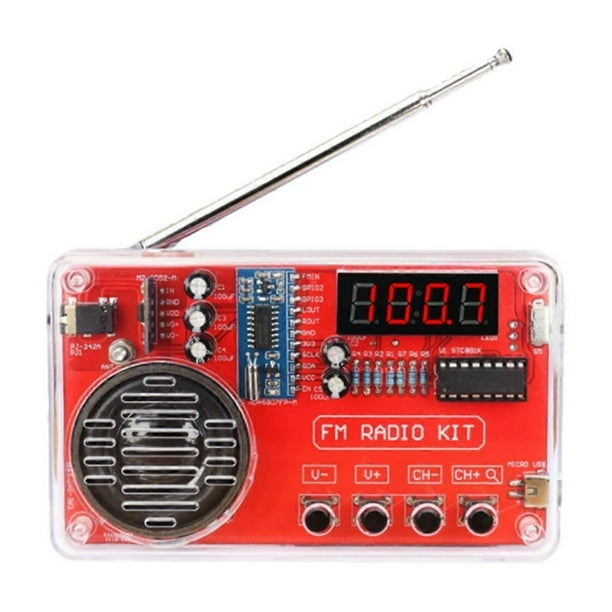 FM Radio DIY Kit Electronic Assembly Soldering Practice Kit 50-108 MHz ...