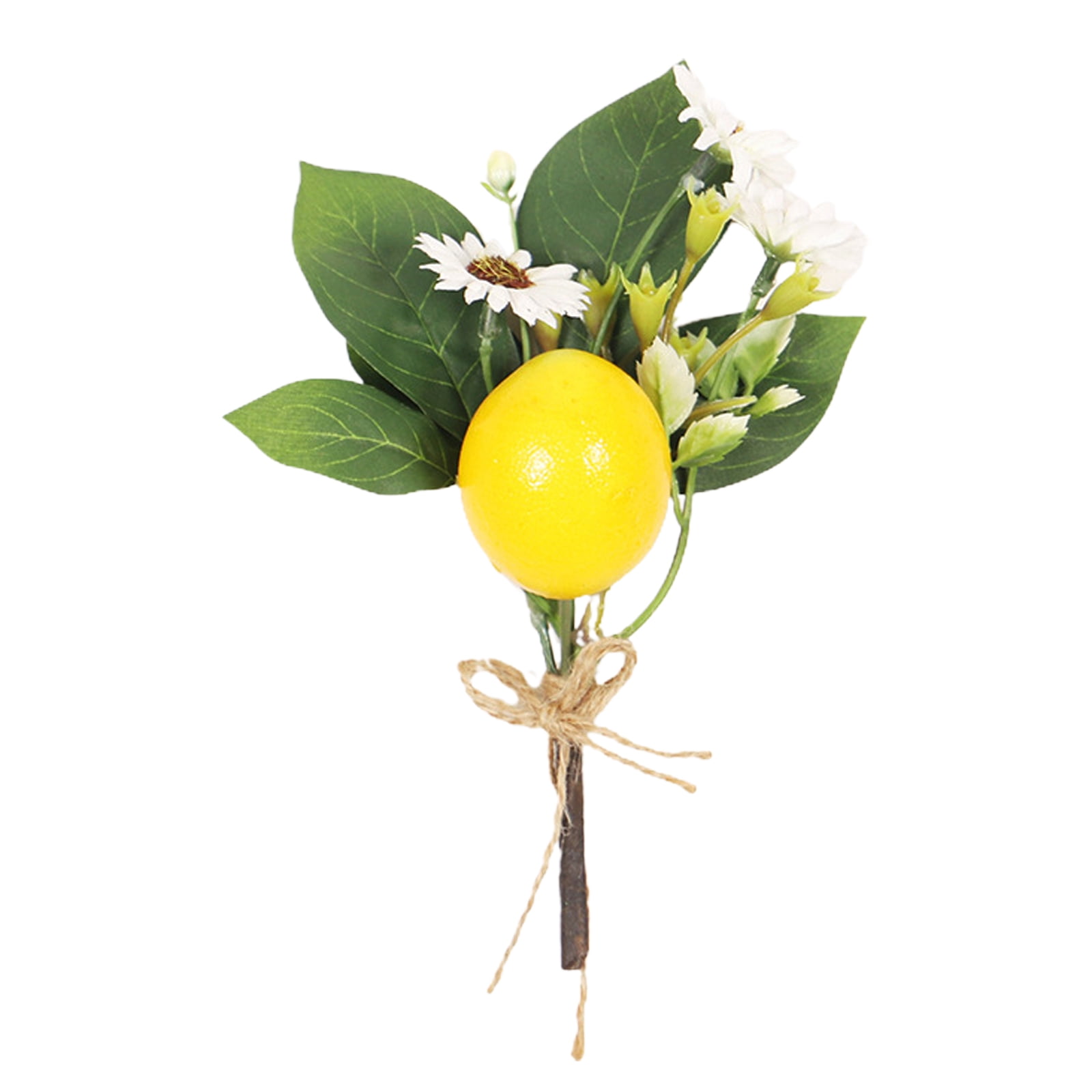 Ramitas de Limón de Imitación Relleno de Espuma Florero Amarillo Tallos ...