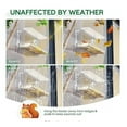 Clear Window-Mounted Bird Feeder with Strong Suction Cups, Large ...