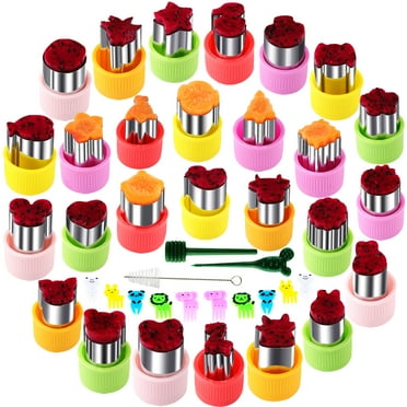 HUART 20Pcs Fun Food Vegetable Sandwich Cutter & Sealer Set, Stainless ...