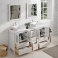 Vanity Art 60" Double Sink Bathroom Vanity Set with Engineered Marble ...