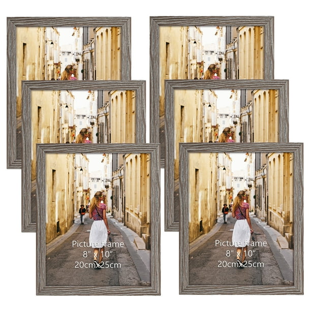 8x10 Picture Frames Set of 6, Vintage 8 by 10 Photo Frame for Wall ...